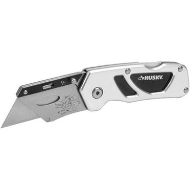 Husky Folding Lock-Back Utility Knife Set of 3 - Walmart.com