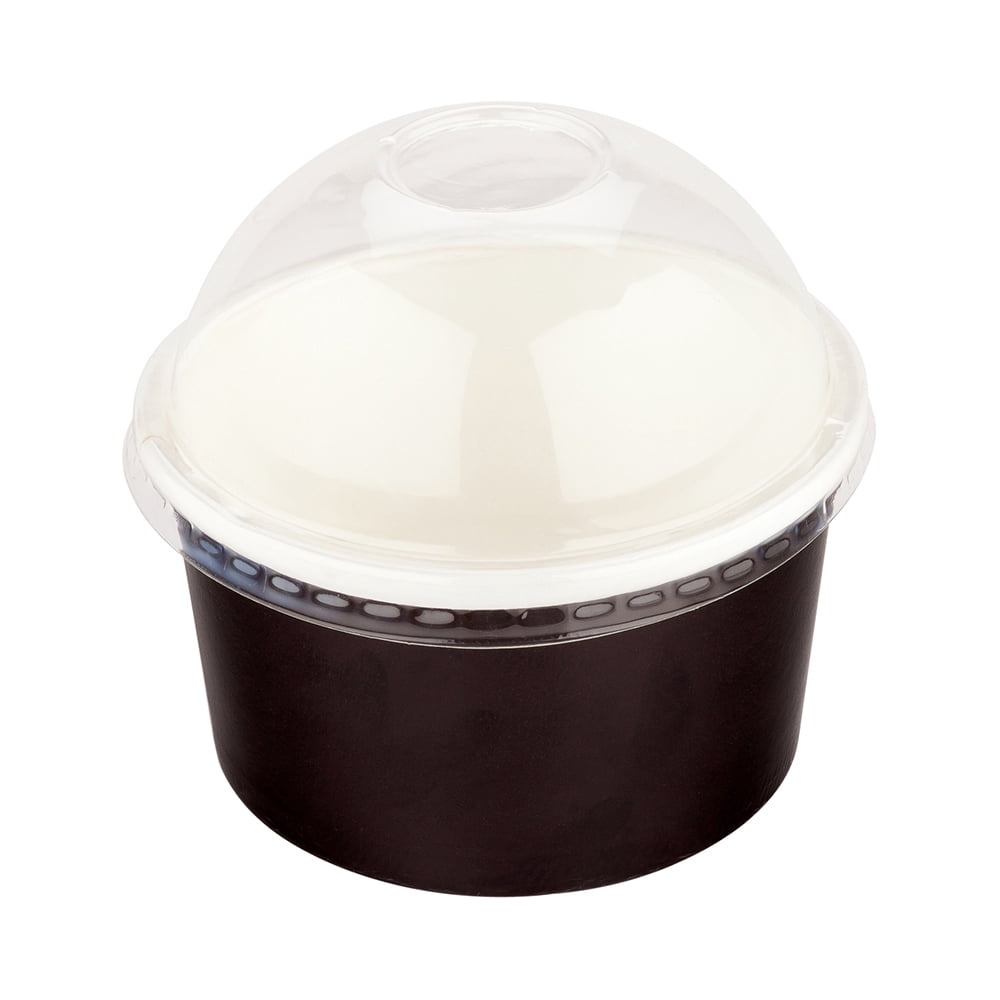 Coppetta Round Clear Plastic To Go Cup Dome Lid - Fits 12 oz - 200 ...