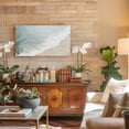 Abstract Waves Beach Art TV Dust Cover 50 Inch, Sea Oil Painting Style ...