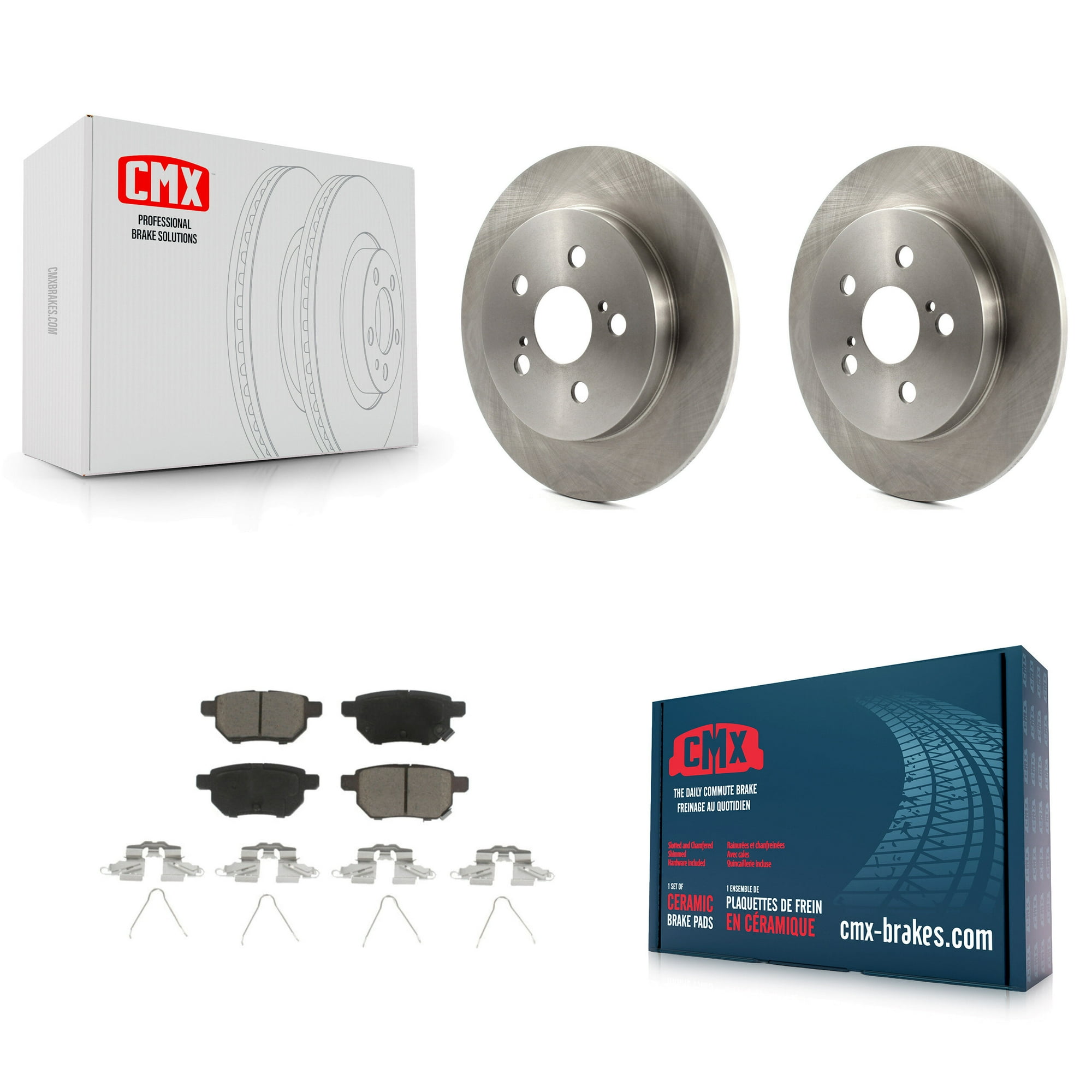 Click here for Cmx Rear Disc Brake Rotors And Ceramic Pads Kit Fo... prices