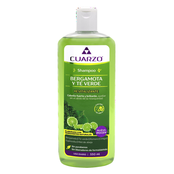 Shampoo Bergamota y Te Verde 550 ML Cuarzo Naturista | Walmart en línea