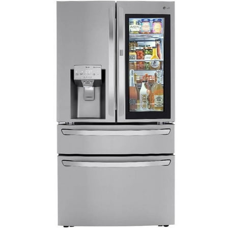 LG 28 Cu. ft. French Door Refrigerator, Smart Wi-Fi, Stainless Steel ...