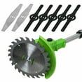 Lightweight Weed Eater Edger, Cordless Grass Yard Machine with 3 Blades ...