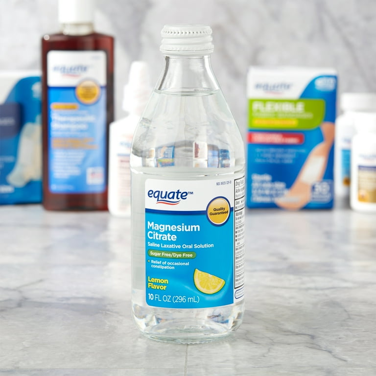 Equate Magnesium Citrate Saline Laxative Lemon Flavor 10 Magnesium