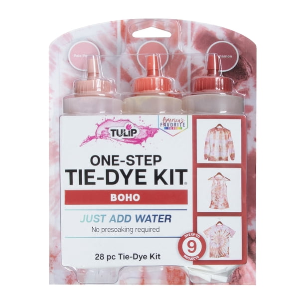 Tulip One-Step Tie-Dye 3 Color Kit, Boho, DIY Tie Dye - Walmart.com