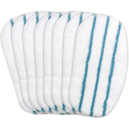 8Pcs Steam Mop Pads, Washable Microfiber Cleaning Steamer Replacement ...