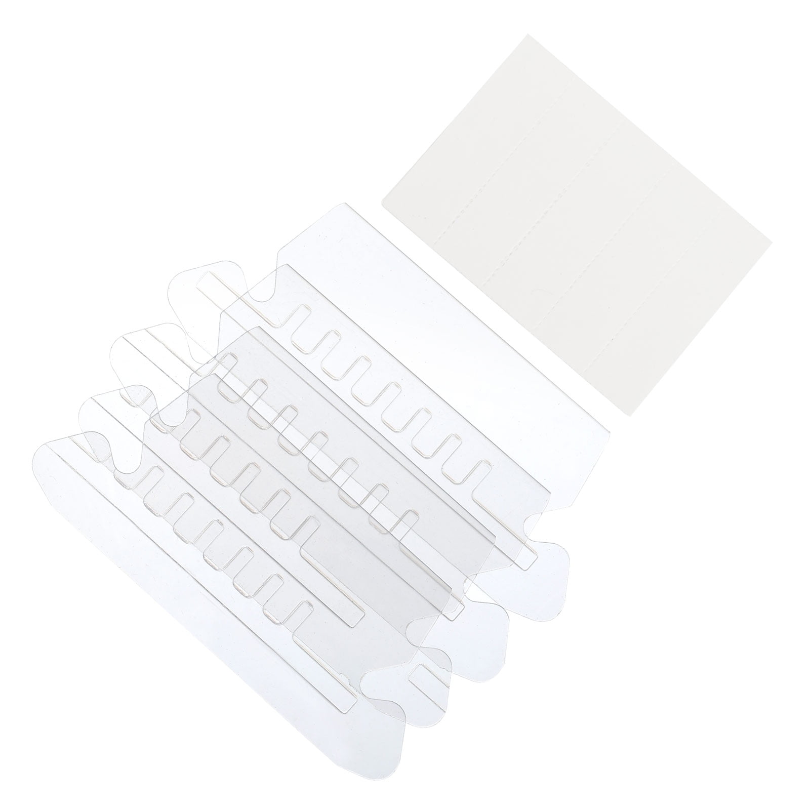 Unique Bargains 3 Inch File Folder Tabs with Inserts, Plastic Clear, 50 ...