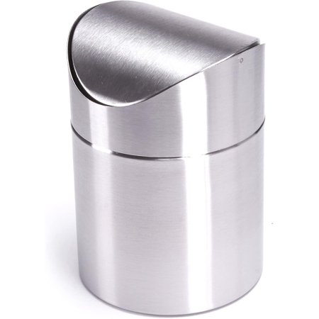 Table Waste Bin Table Waste Bin Stainless Steel Swing Lid ,12 X 16 Cm ...