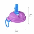 Easy-Open Can Lid with Spill-Proof Seal & Built-in Straw – Reusable ...
