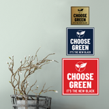 Signs ByLITA Square Choose Green: It's the New Black Sign (Black /Gold ...