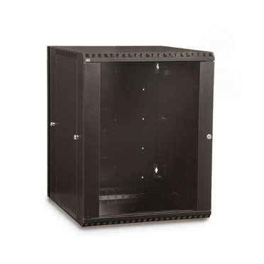 Cable Central LLC 12U Swing Out Wall Mount CabinetGlass Door - Walmart.com