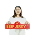 Beef Jerky (2 Pack) Plastic Street Sign - 6 Inch X 18 Inch Gift Snack ...