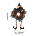 Halloween Wreath for Front Door with LED Lights,Multicolor Halloween ...