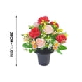 Cemetery Memorial Flowers Artificial Potted Plant Funeral Decor Fake ...
