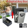4Digit Combination Key Lock Box Wall Mount Safe Security Storage ...