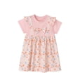 Toddler Girl Dress Size 8Y Youth Fashionable Cartoon Bow Short Sleeve ...