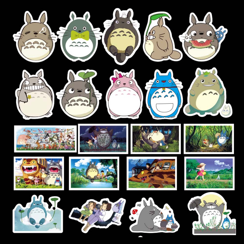 Buy Anime Cartoon Car Stickers, Anime Characters My Neighbor Totoro ...