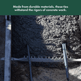 Clover Products 16" Concrete Footing Ties for Beams, Box of 100 ...