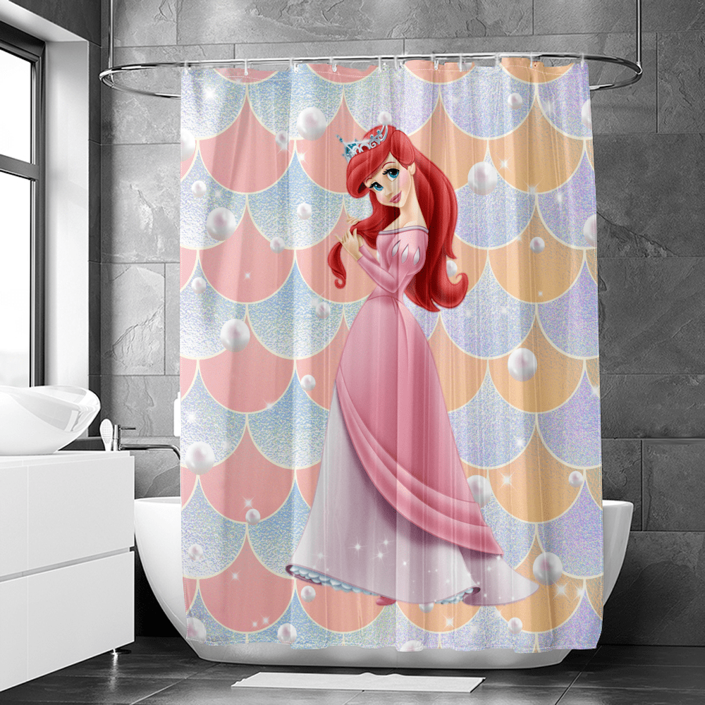 Ariel Shower Curtain Fantastic Mould Proof Lovely Shower Liner for Gift ...