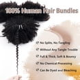 Afro Kinky Curly Human Hair 4B 1 Bundle 100g Brazilian Remy Human Hair ...
