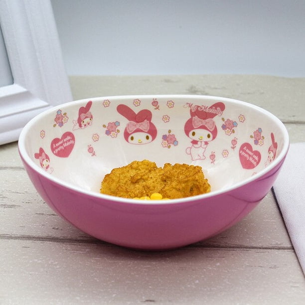 Sanrio Kawaii Hello Kitty Bowl My Melody Cartoon Cute Melamine Fruit ...