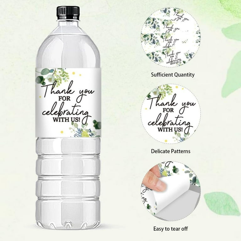 Waterproof wedding water bottle labels | Beachweddingtips.com