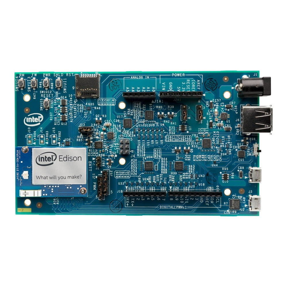 Intel Edison Kit for Arduino [Dual Core Intel Atom IA-32 500MHz, 4GB eMMC Storage, Bluetooth 4.0 ...