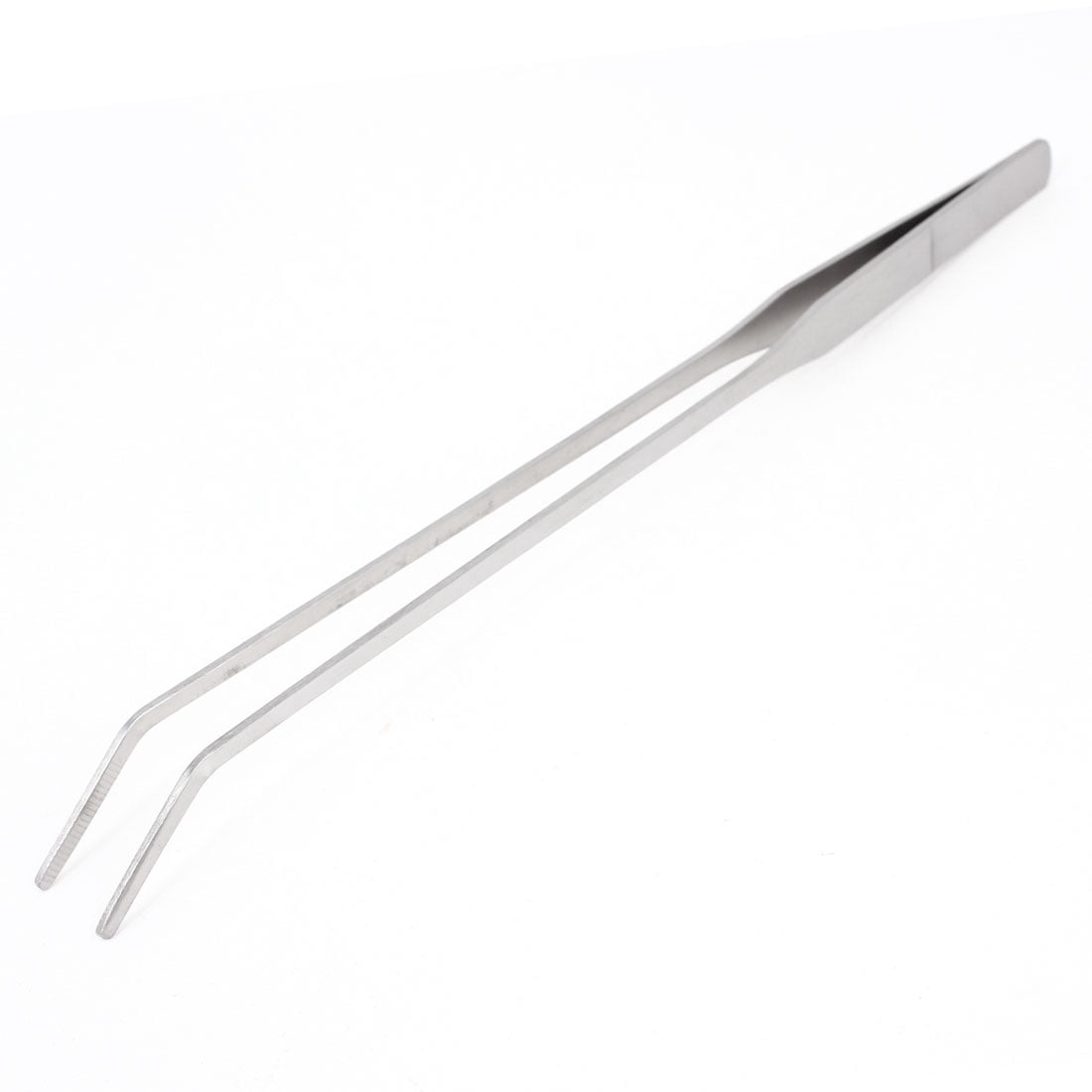 Aquarium Stainless Steel Water Plant Tank Bend Tweezers Clamper Tongs ...