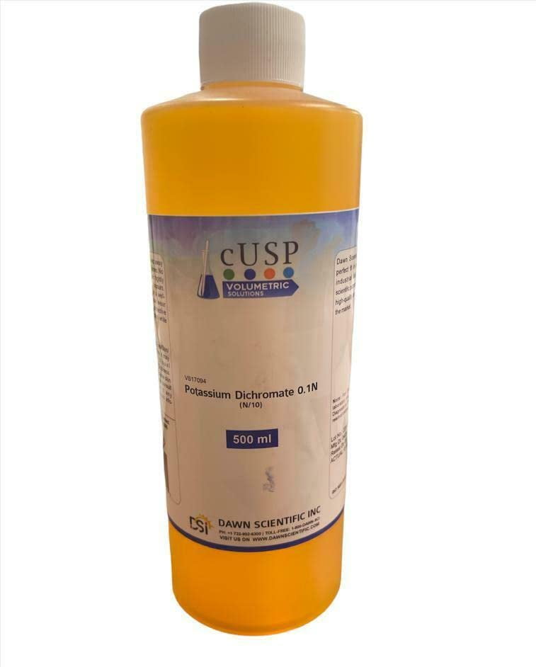 Potassium Dichromate 0.1N Volumetric Solution 500mL - Walmart.com