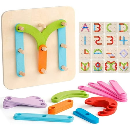 Multifuctional Pillar Collage Toys, 2022 Upgrade Wooden Letter and ...