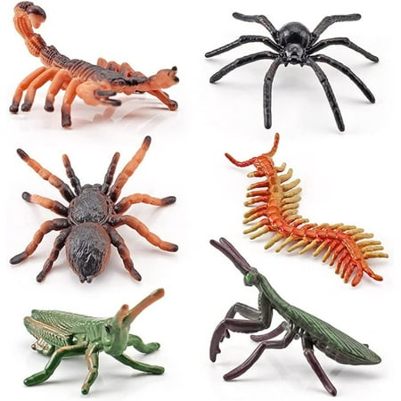 6 Pcs Simulation Bug Toys Figurinesfor Kids Toddlers, Plastic Insects ...