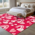 5'x8' Area Rugs, Valentine's Day Indoor Outdoor Area Rug for Living ...
