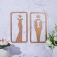 2 Sets 2 Styles Acrylic Bathroom Door Public Signs Toilet Gender Sign ...