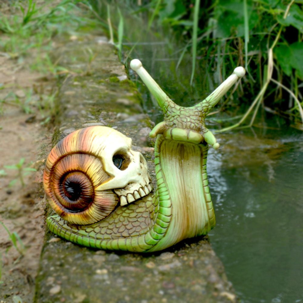 Indoor&Outdoor Halloween Resin Garden Decoration Desk Ornaments Snail ...