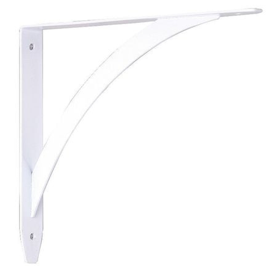 JOHN STERLING RP-0053-10WT 10 IN White Elegante Shelf Bracket - Walmart ...