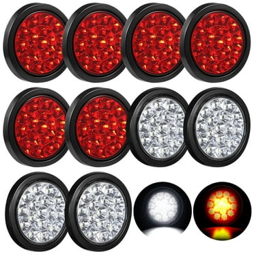 ProFleet 6" Oval LED Stop Tail Turn Light, 10 Red LEDs - Walmart.com
