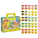 Play-Doh 50 Pack O' Fun Modeling Compound with 25 Colors, 50 1 Oz Cans ...