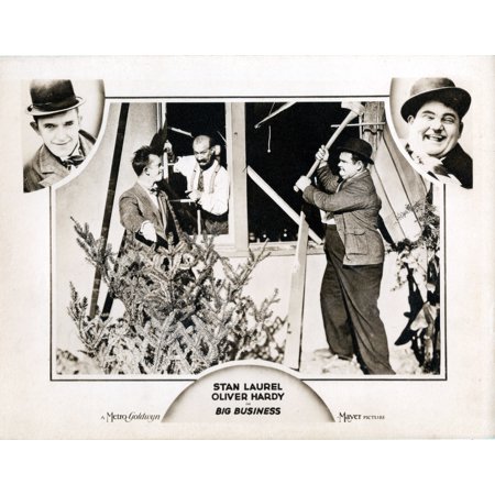 Big Business Us Lobbycard Oliver Hardy Stan Laurel James Finlayson 1929 ...