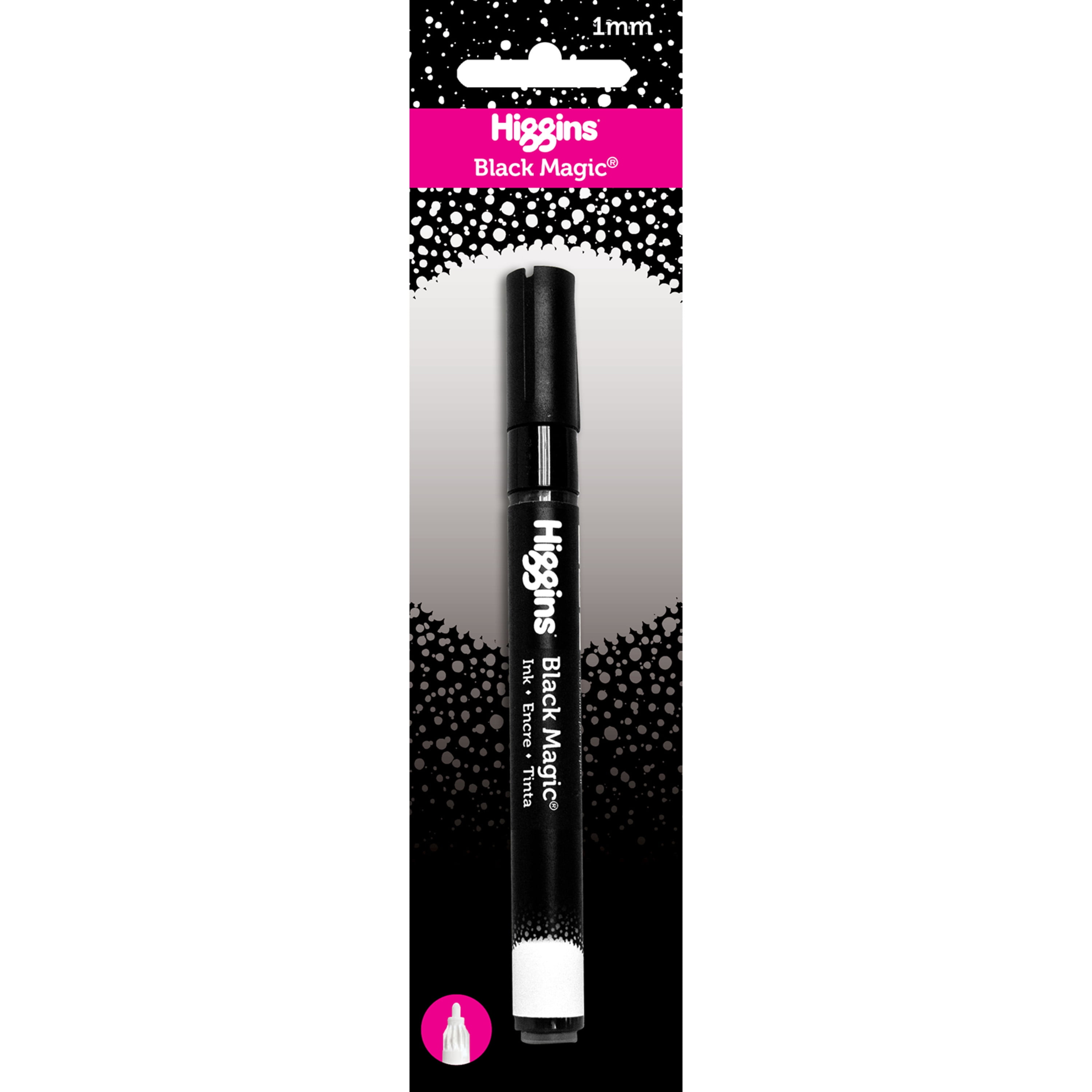 Higgins Ink Pump Marker, Black Magic Softliner Bullet Tip - Walmart.com ...