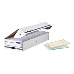 Bankers Box - File Box - Fastfold Stor/file 60% Recycled Check/deposit ...
