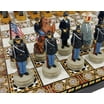 Civil War Solider Themed Chess Set with Glass Board, Multicolor ...