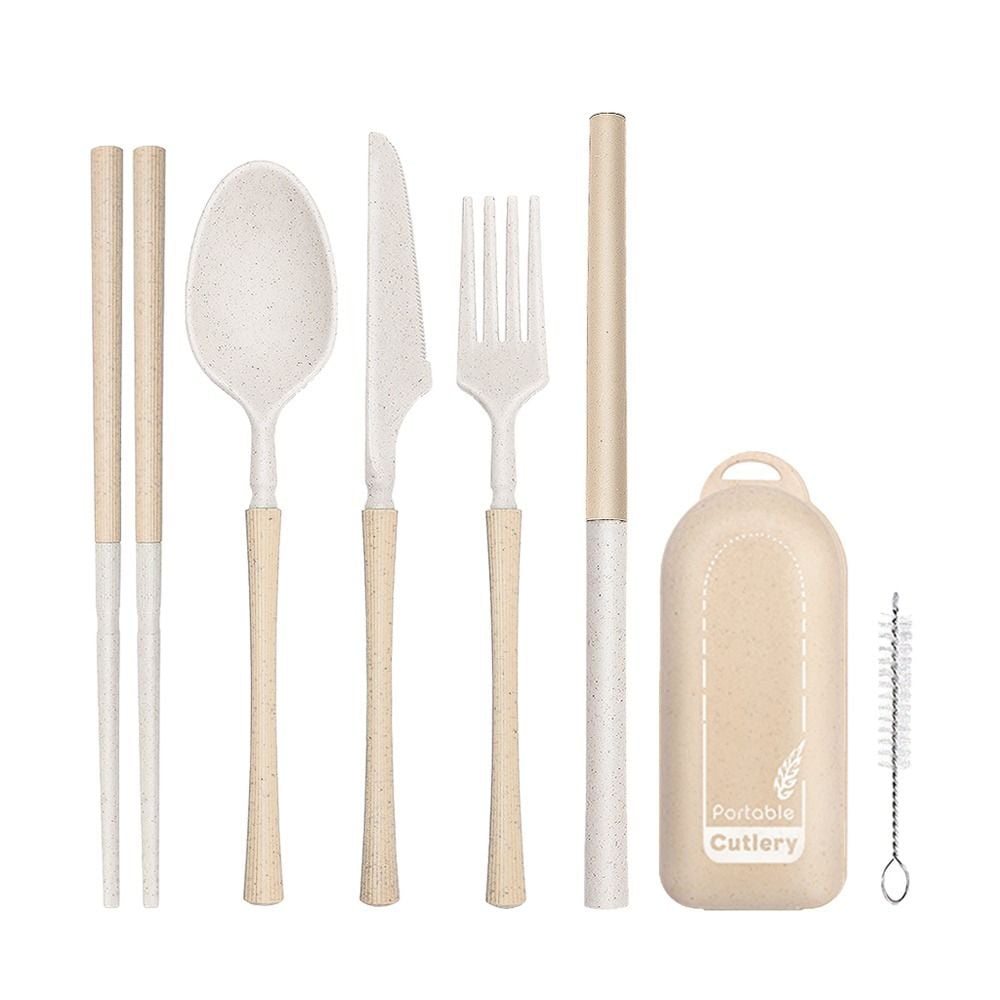 Protable With Utensil Box Travel Outdoor Knives Fork Spoon Chopsticks ...