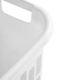 Mainstays Rectangular Open Hamper Plastic Adult, White - Walmart.com