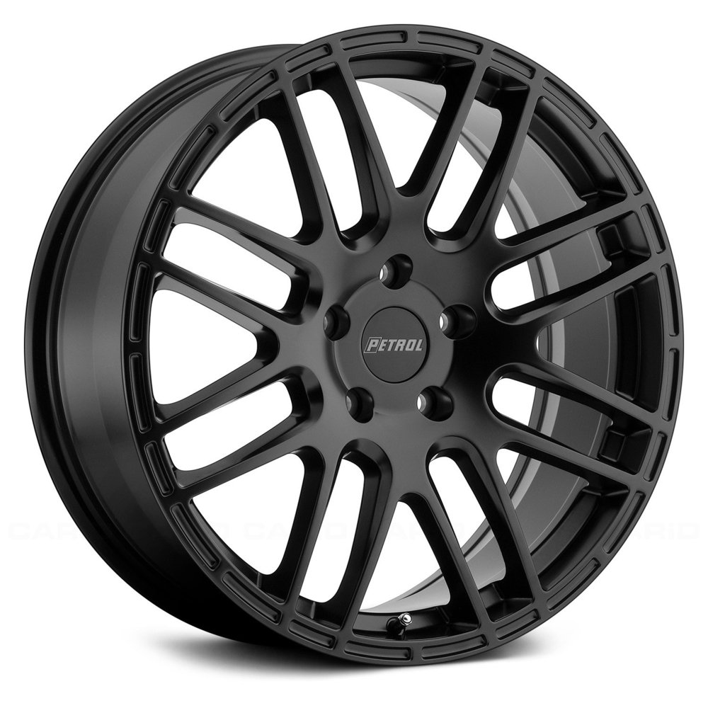 18" Inch 5x110 4 Wheels Rims PETROL P6A 18x8 +40mm Black - Walmart.com ...