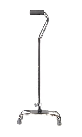 Quad cane, large base, chrome, 4ea - Walmart.com - Walmart.com