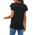 Fantaslook Women's Dressy V Neck Blouses, Ruffle Sleeve Summer Tops ...