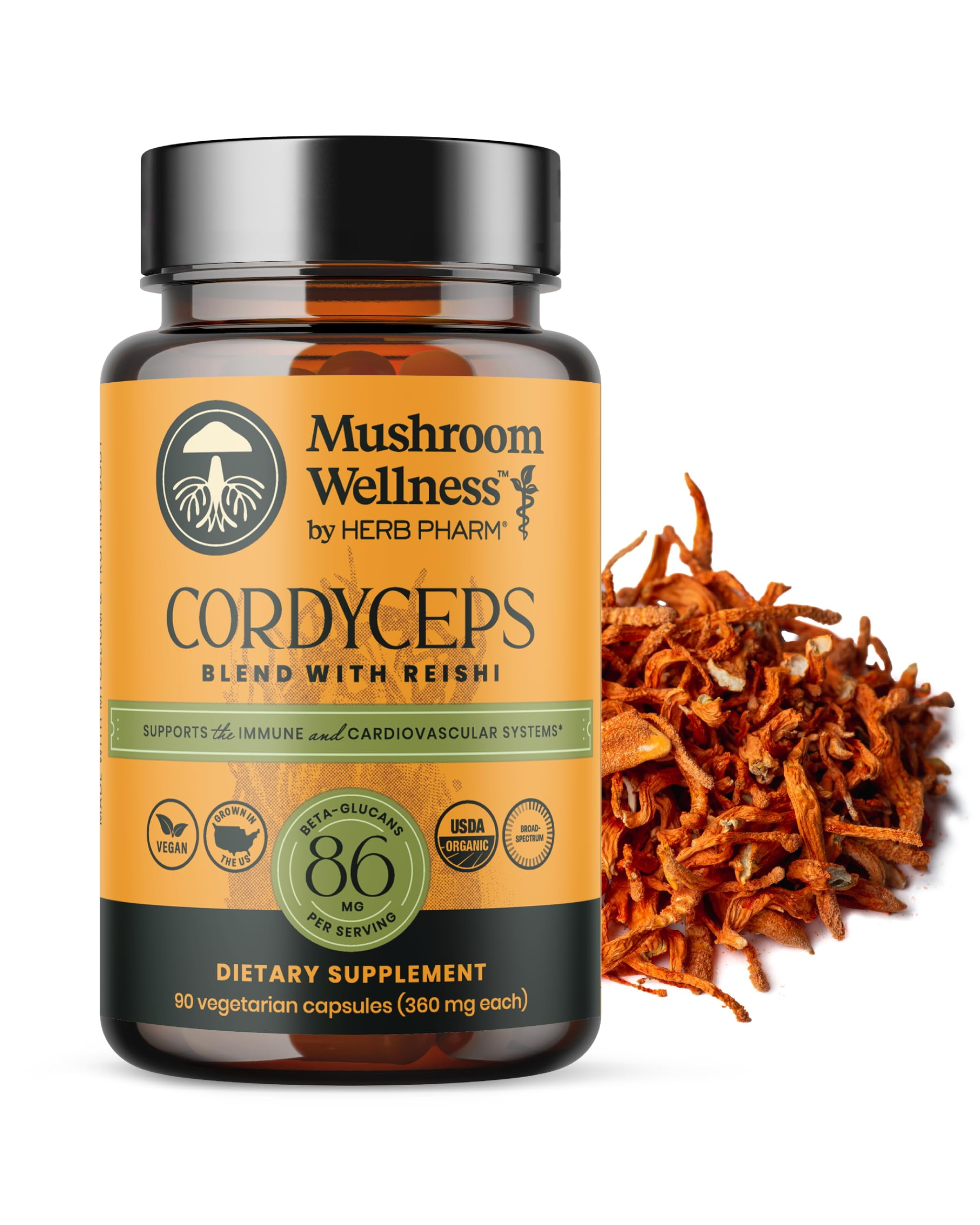 Suplemento Herb Pharm Mushroom Wellness Cordyceps Blend | Bodega ...
