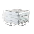 Eggs Storage Box, Refrigerator Side Organizer, Acrylic Material, Anti ...