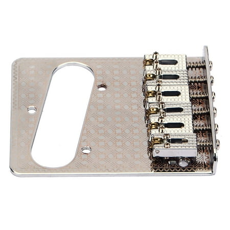 Guitar Saddle Bridge Hardtail Ashtray Tailpiece Tool Guitar 6 Chrome ...