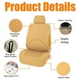 AUTOA 9 Pcs PVC Leather Car Seat Covers Full Set, Front & Rear Bench ...